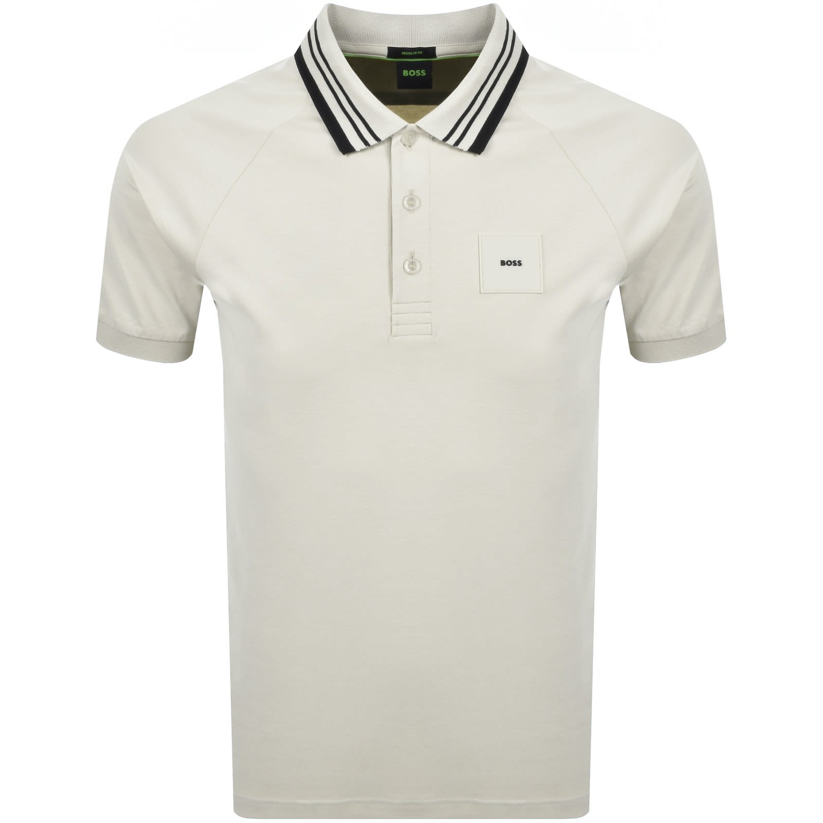 BOSS Paddy Rib Polo Shirt Beige | Mainline Menswear