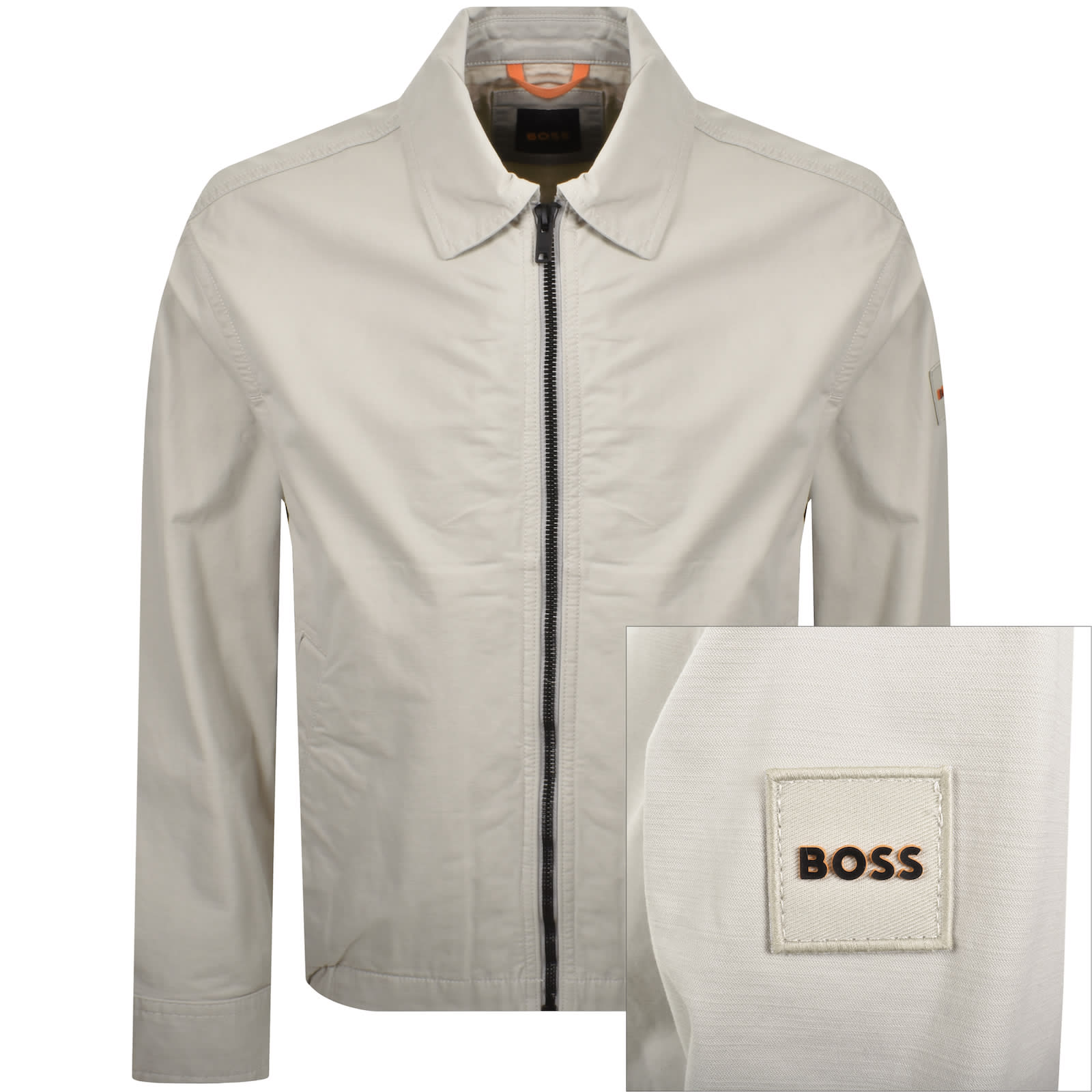 BOSS Ocrush Twill Jacket Light Beige | Mainline Menswear