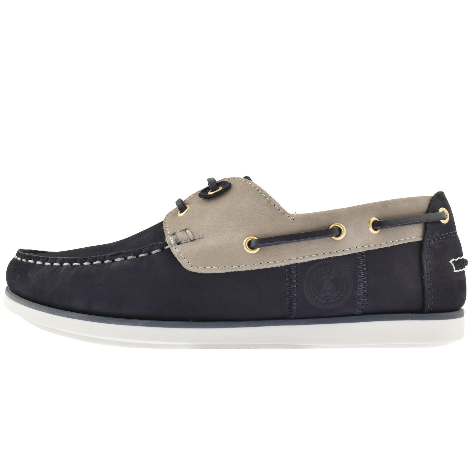 Barbour Wake Boat Shoes Navy | Mainline Menswear United States