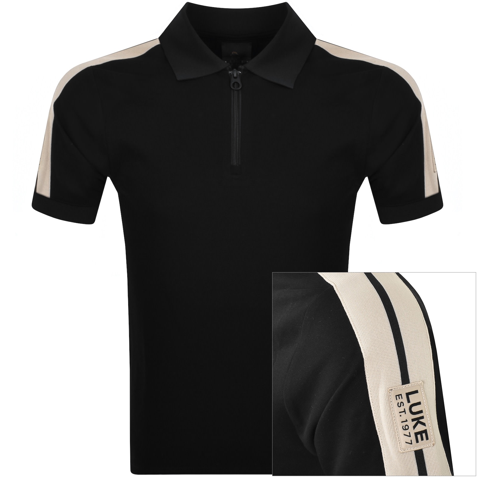 Luke 1977 Caltech Polo T Shirt Black | Mainline Menswear