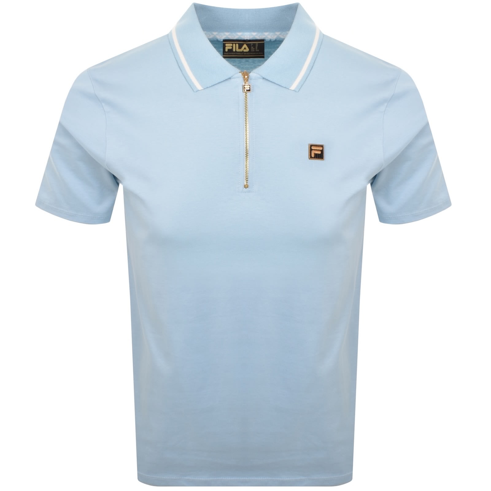 Fila Vintage Lemar Polo T Shirt Blue | Mainline Menswear
