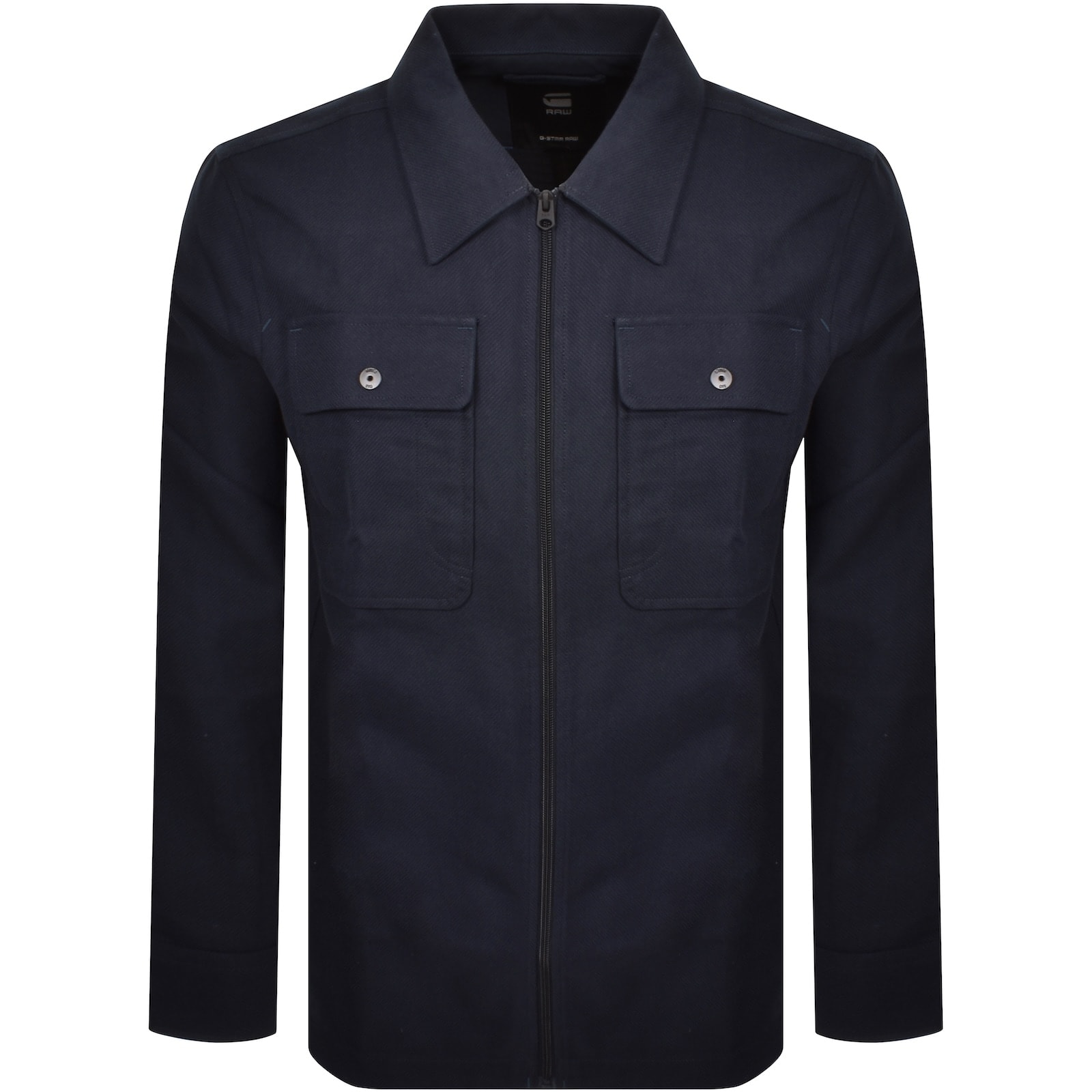 G-Star Zip Overshirt Blue | Mainline Menswear