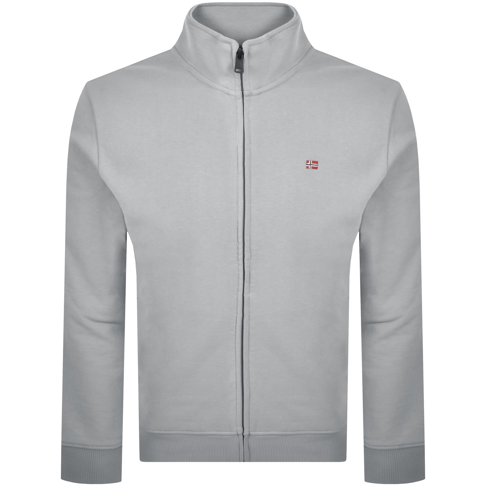 Napapijri Balis Full Zip Sweatshirt Ultimate Grey | Mainline Menswear