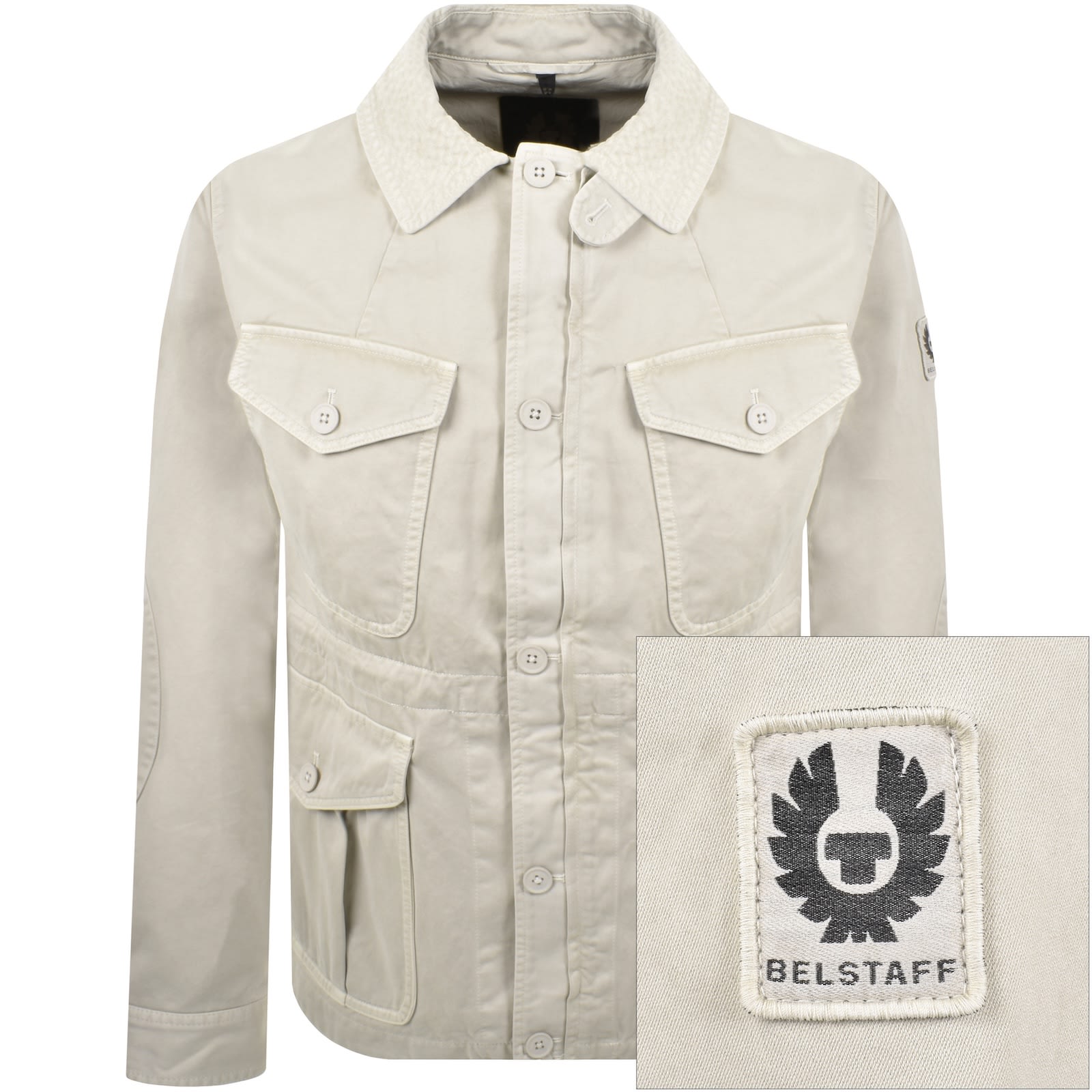 Belstaff CS60 Field Jacket Stone Beige | Mainline Menswear