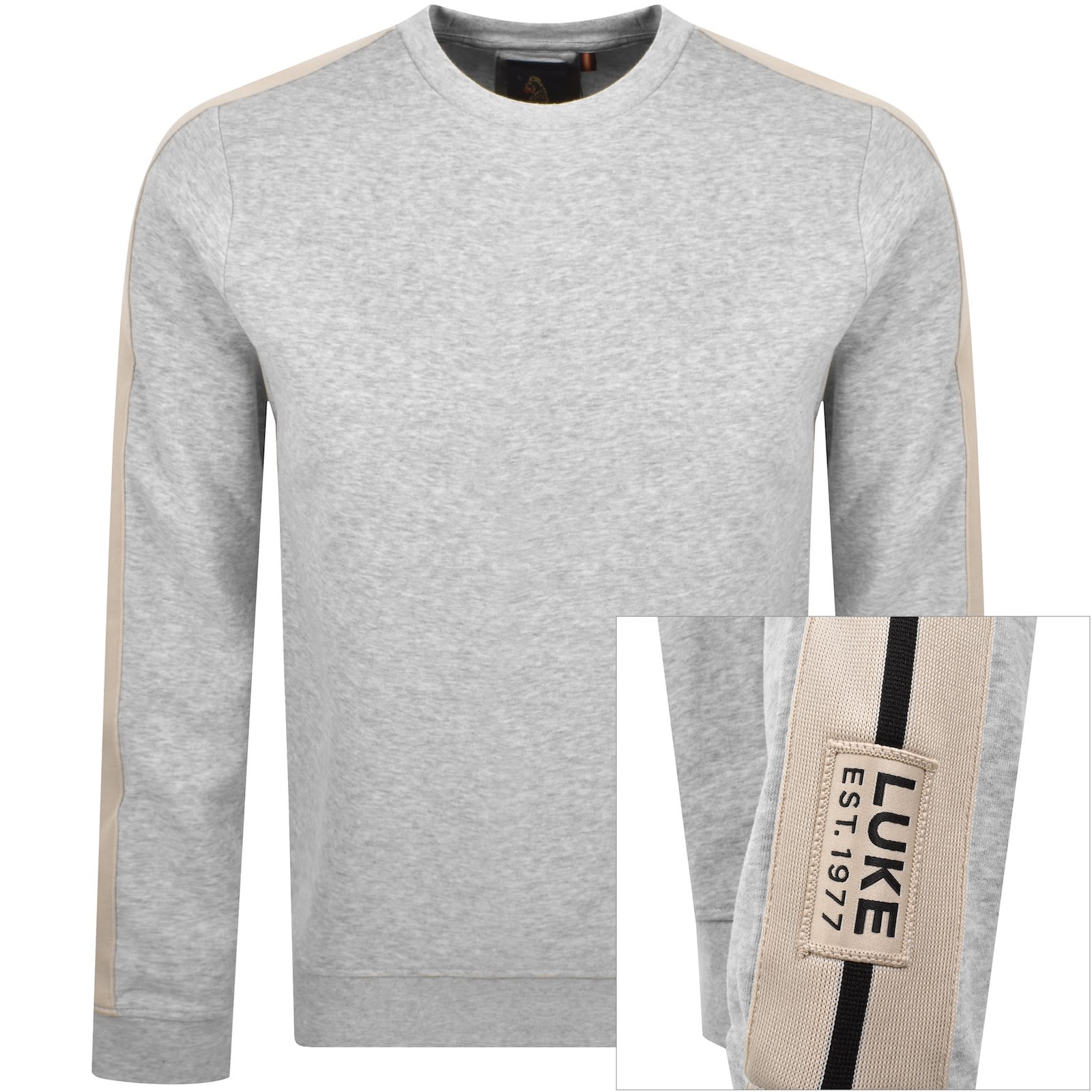 Luke 1977 Massachusetts Sweatshirt Grey | Mainline Menswear
