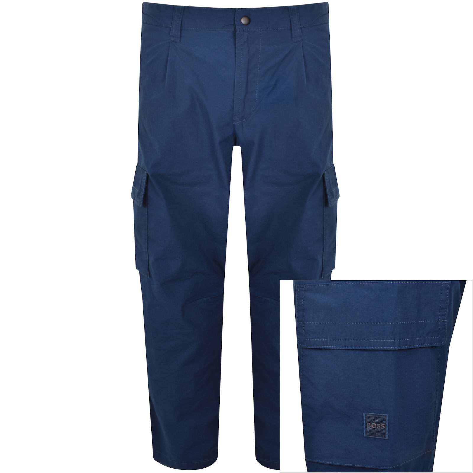 BOSS Sisla 9 Cargo Trousers Blue | Mainline Menswear