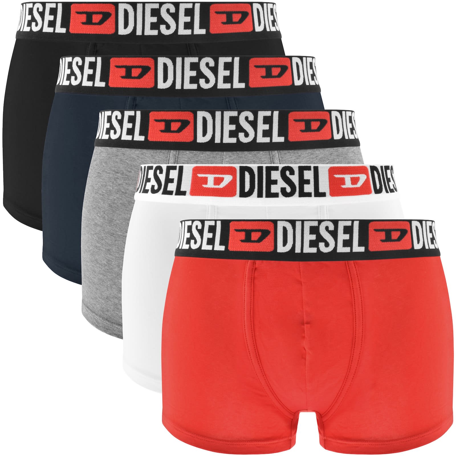 Diesel Underwear Damien 5 Pack Boxer Trunks | Mainline Menswear