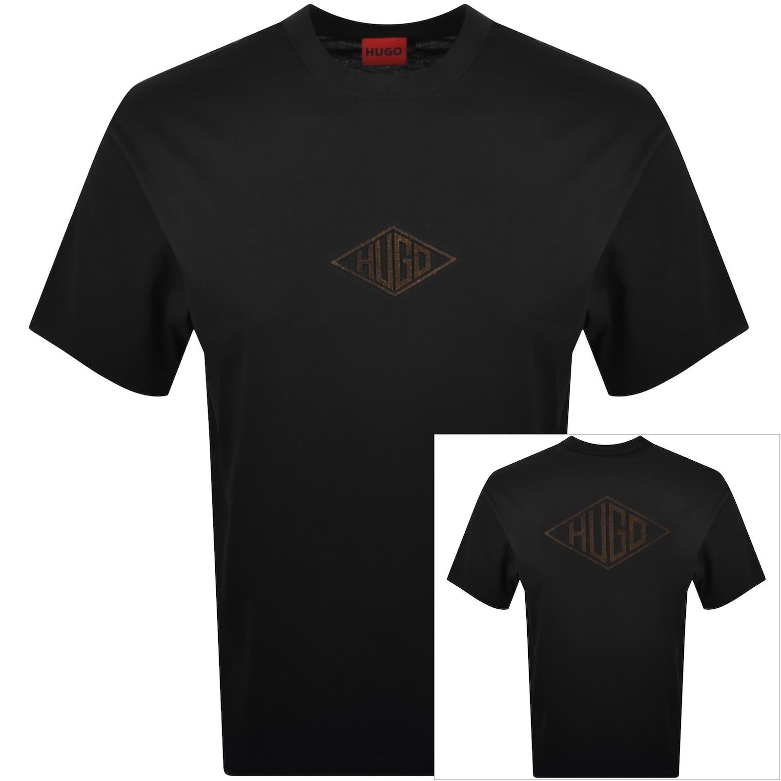 HUGO Darunu T Shirt Black | Mainline Menswear