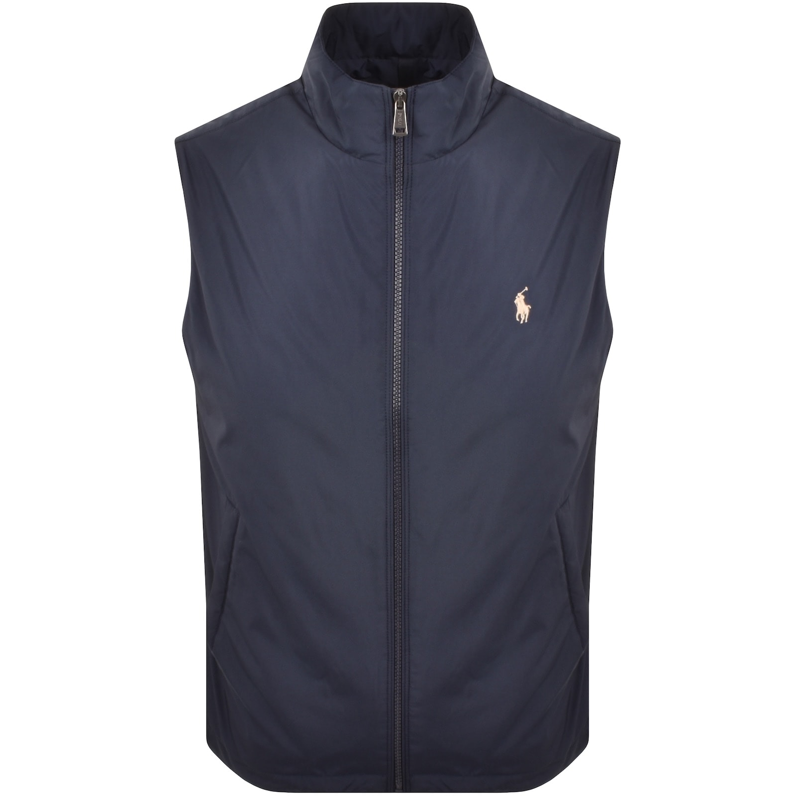 Ralph Lauren Full Zip Packable Vest Navy | Mainline Menswear