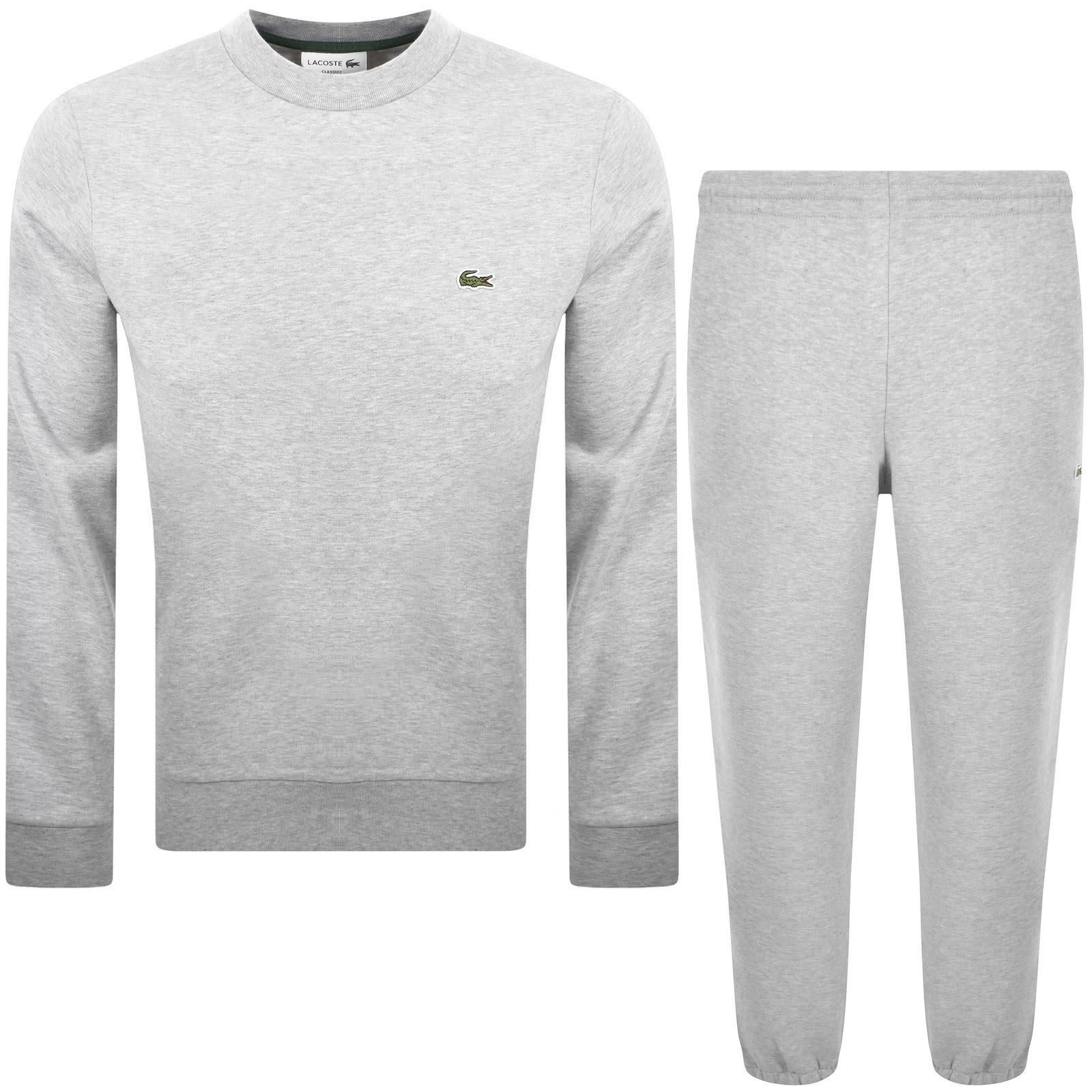 Lacoste Crew Neck Tracksuit Grey | Mainline Menswear United States