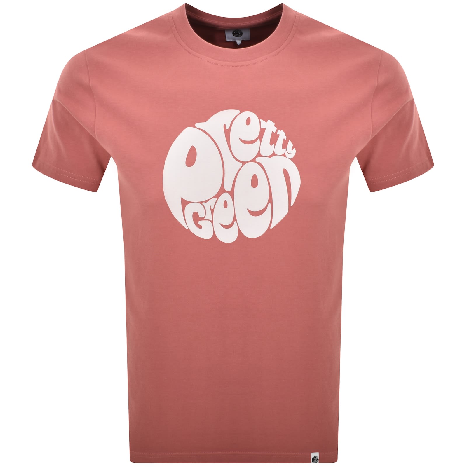 Pretty Green Gillespie Logo T Shirt Ruby Pink | Mainline Menswear