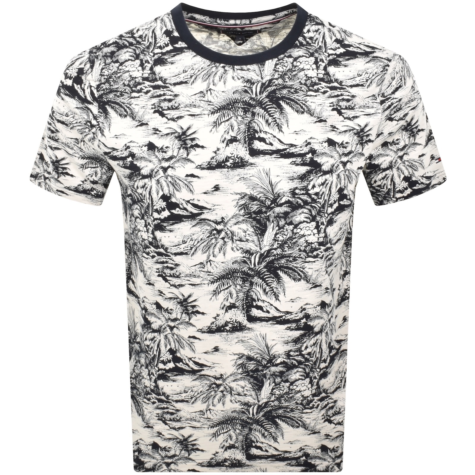 Tommy Hilfiger Summer Slub T Shirt Off White | Mainline Menswear