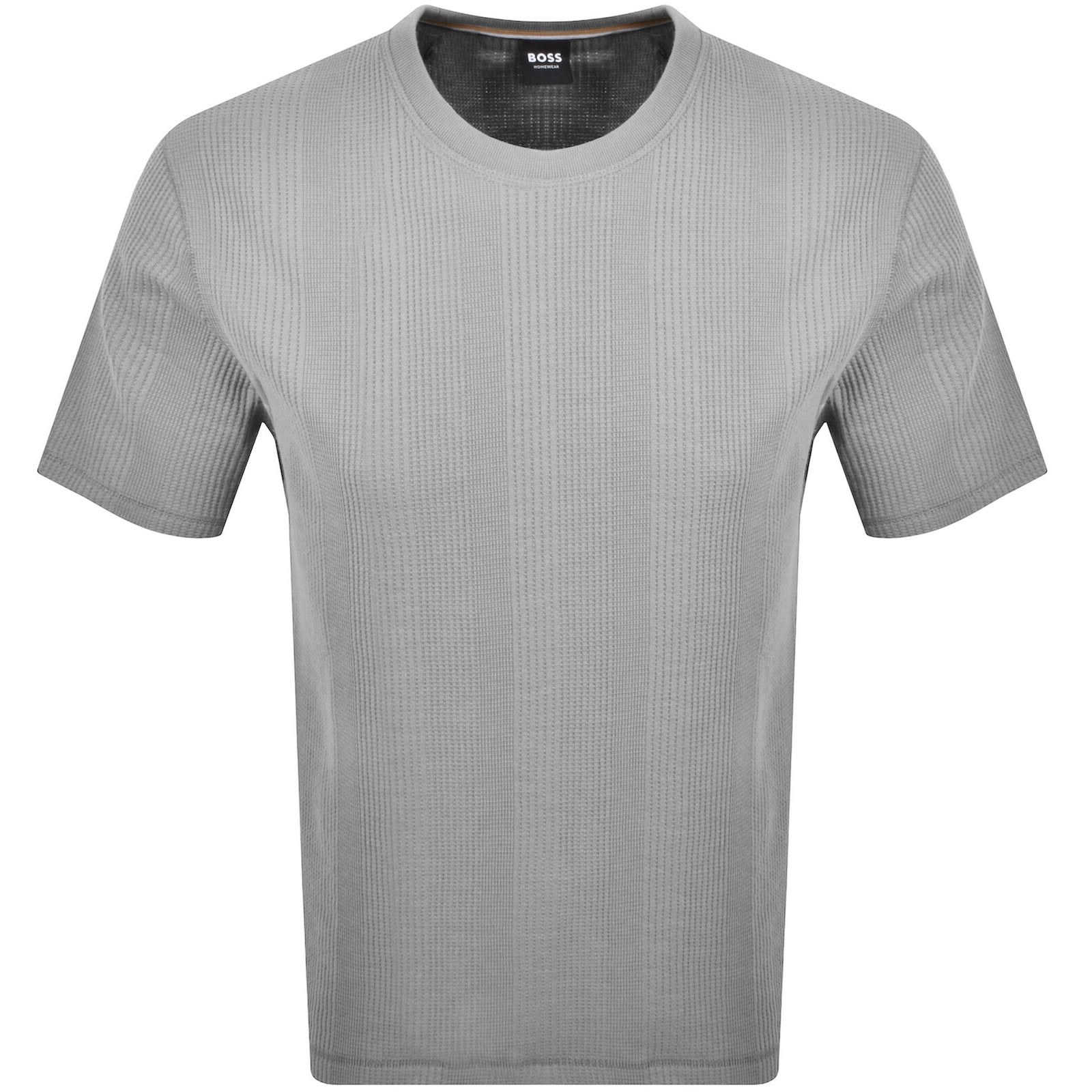 BOSS Structure T Shirt Light Grey | Mainline Menswear