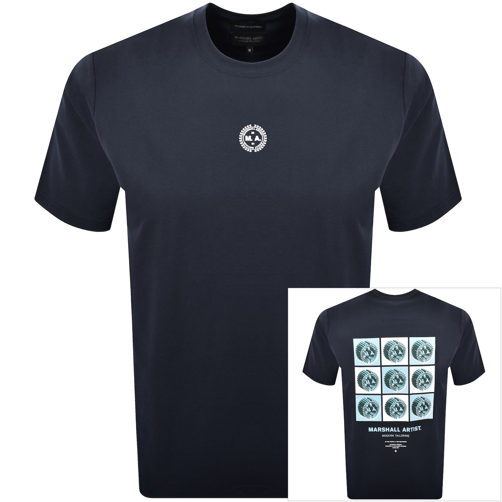 Marshall Artist Acid T Shirt Navy | Mainline Menswear