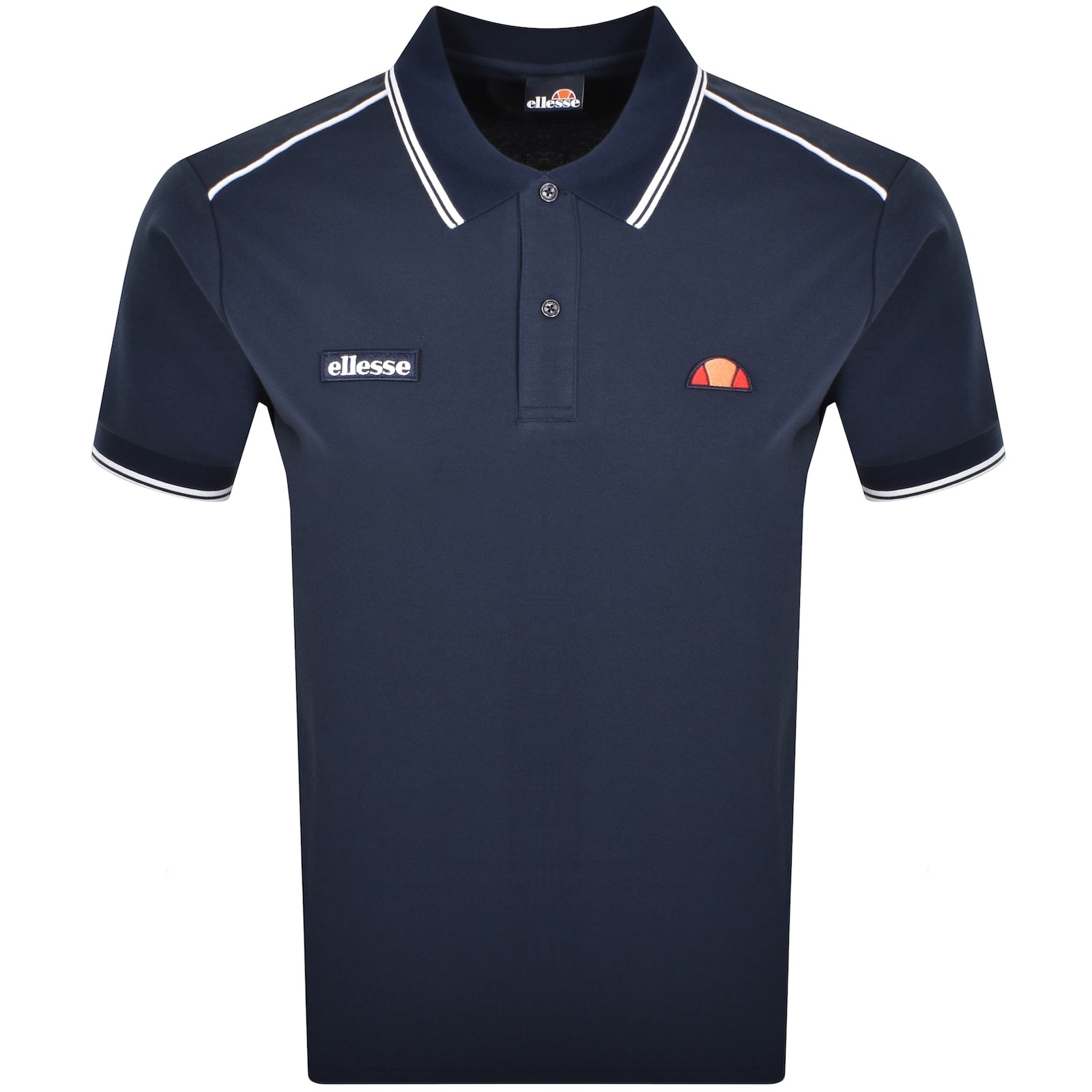 Ellesse Macchino Polo T Shirt Navy | Mainline Menswear
