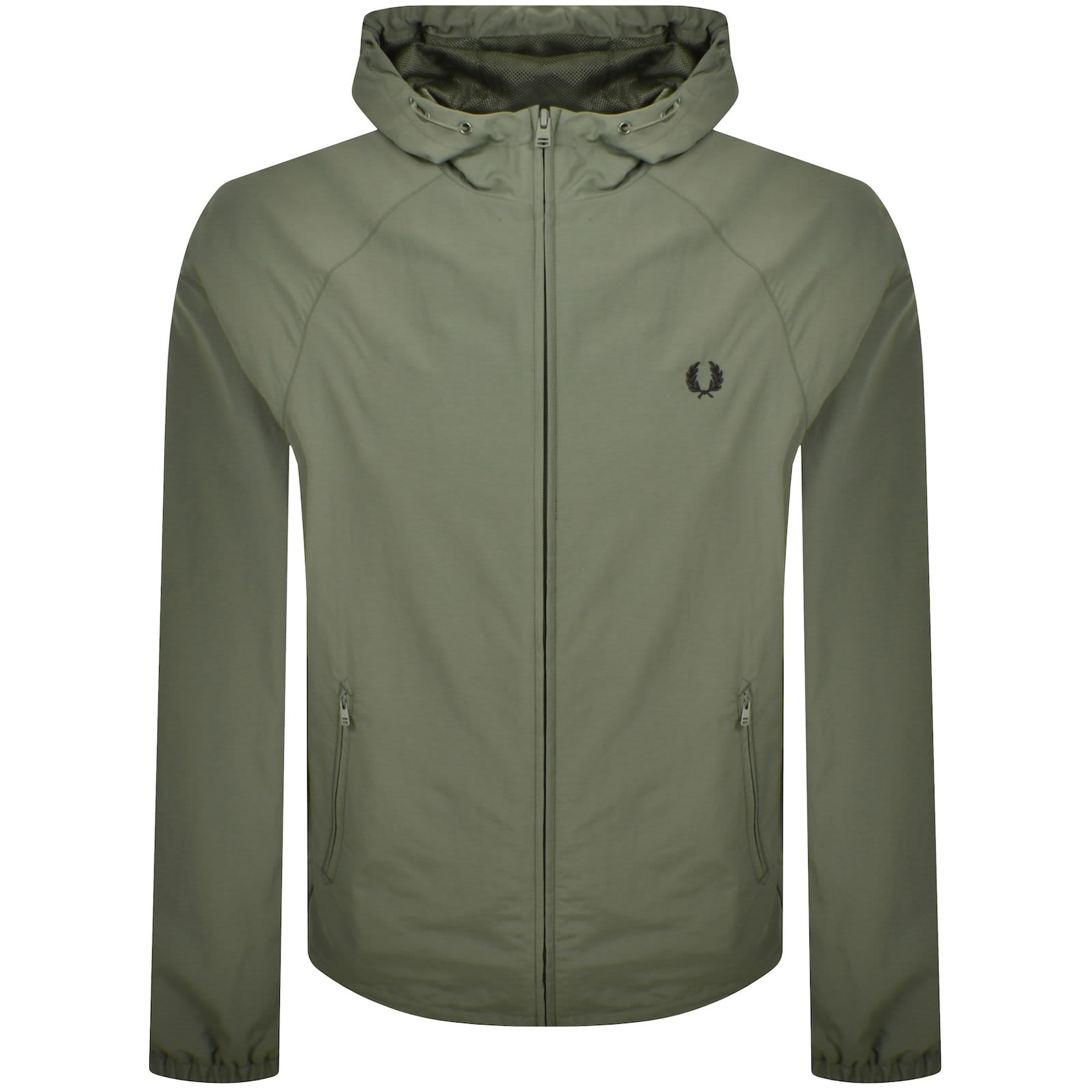 Fred Perry Hooded Shell Jacket Green | Mainline Menswear