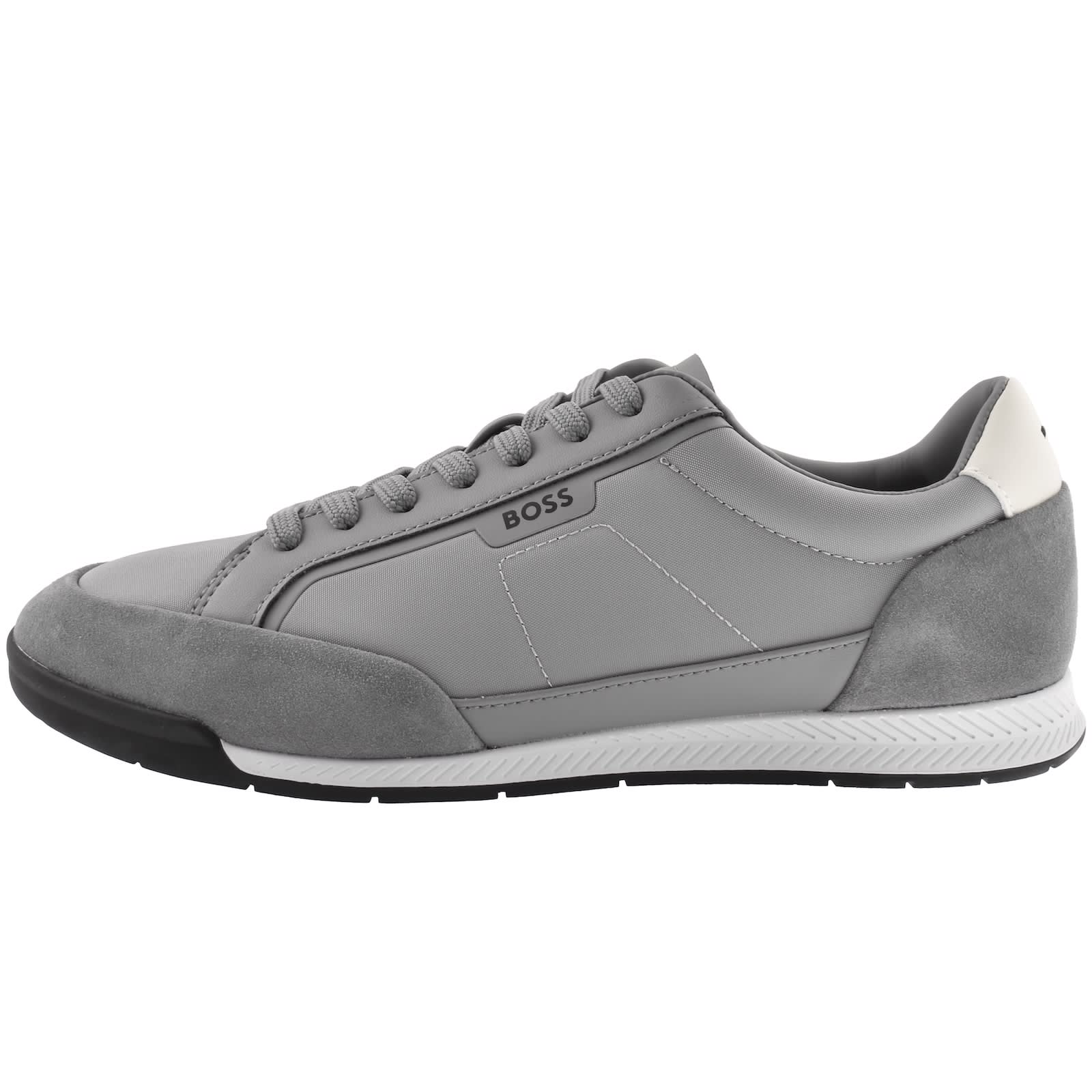 BOSS Nitan Trainers Medium Grey | Mainline Menswear United States
