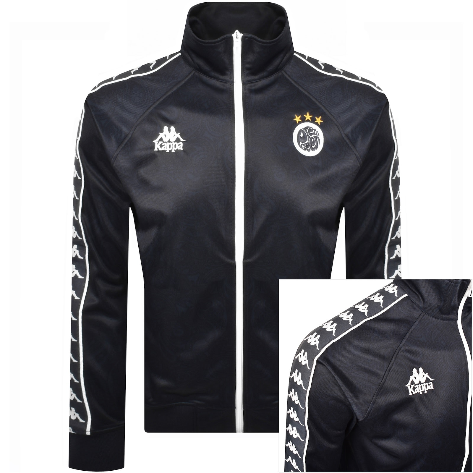 Pretty Green X Kappa Track Top Navy | Mainline Menswear