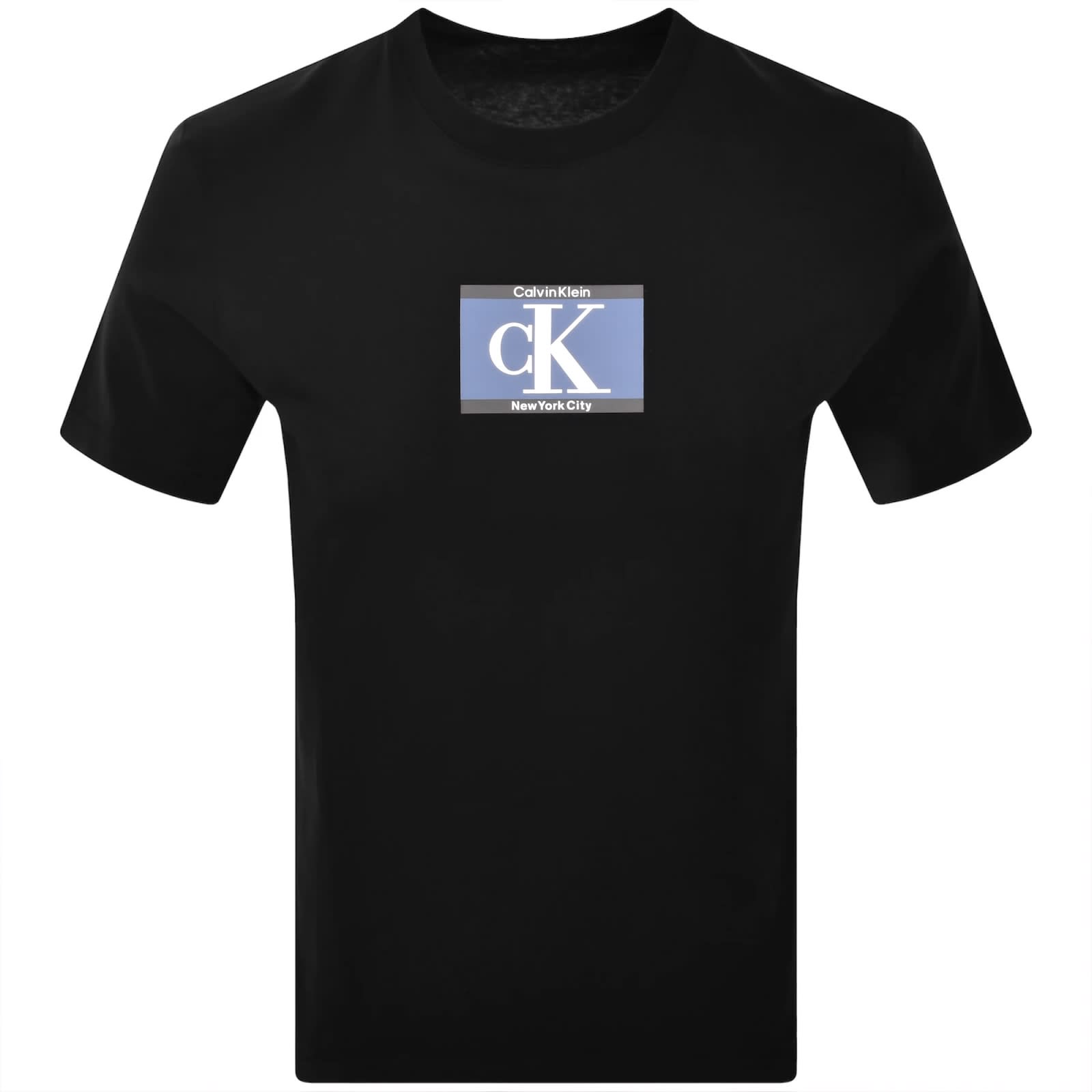 Calvin Klein Box Logo T Shirt Black | Mainline Menswear