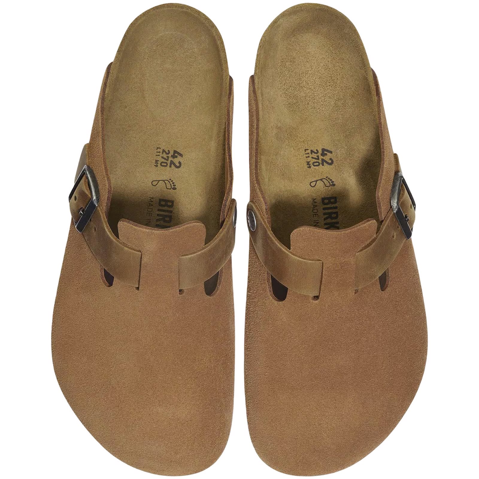 Birkenstock Boston BS Mules Cognac | Mainline Menswear