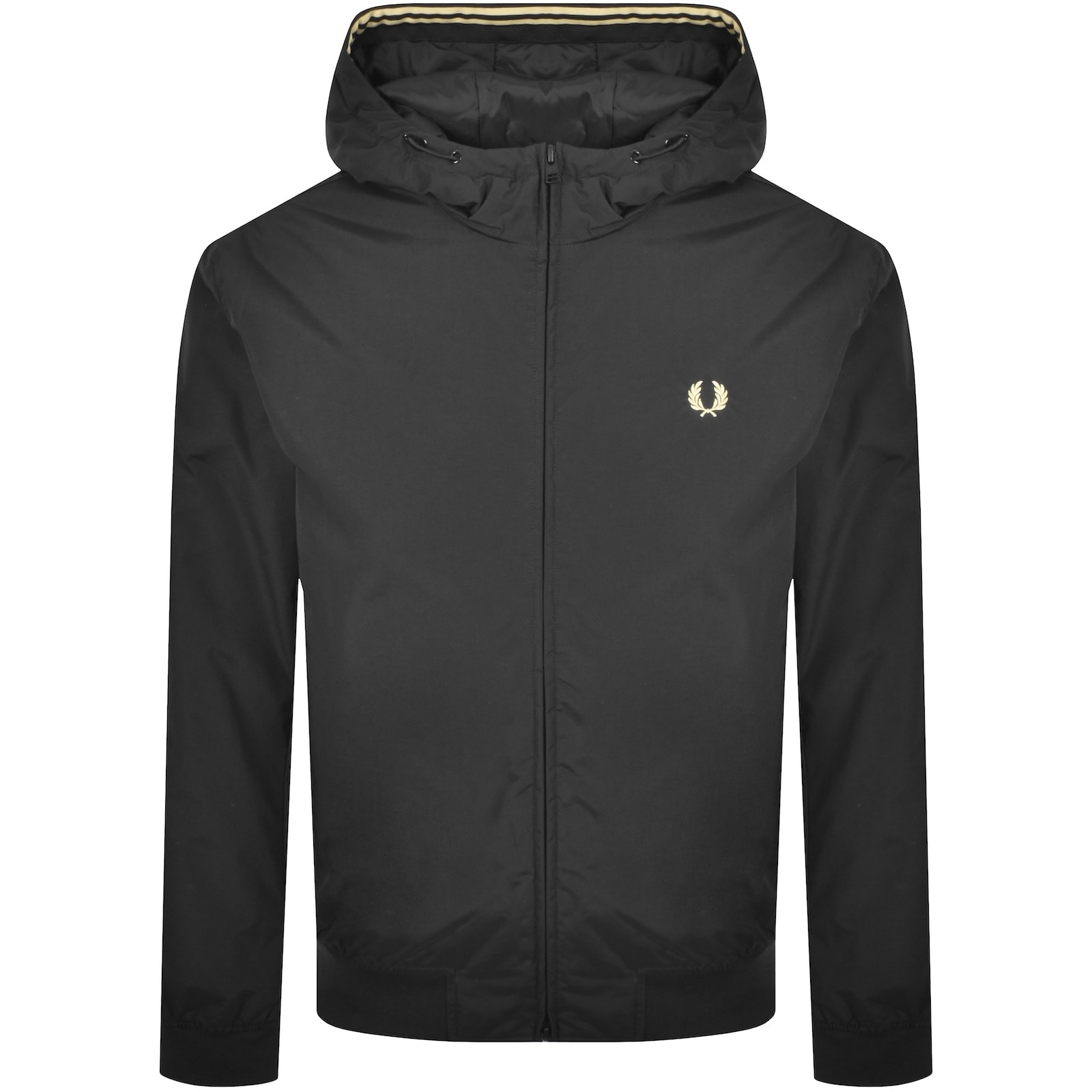 Fred Perry Brentham Hooded Jacket Black | Mainline Menswear