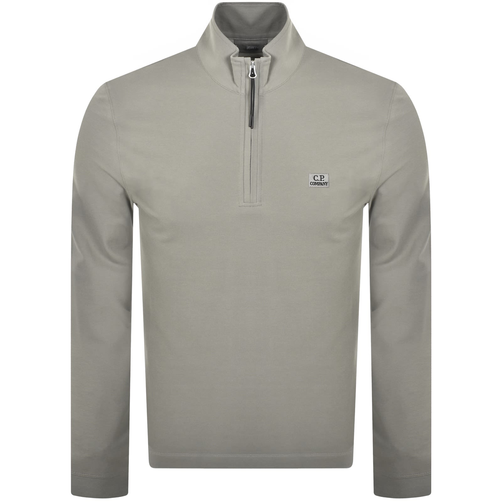 CP Company Half Zip Polo T Shirt Fallen Rock | Mainline Menswear United ...