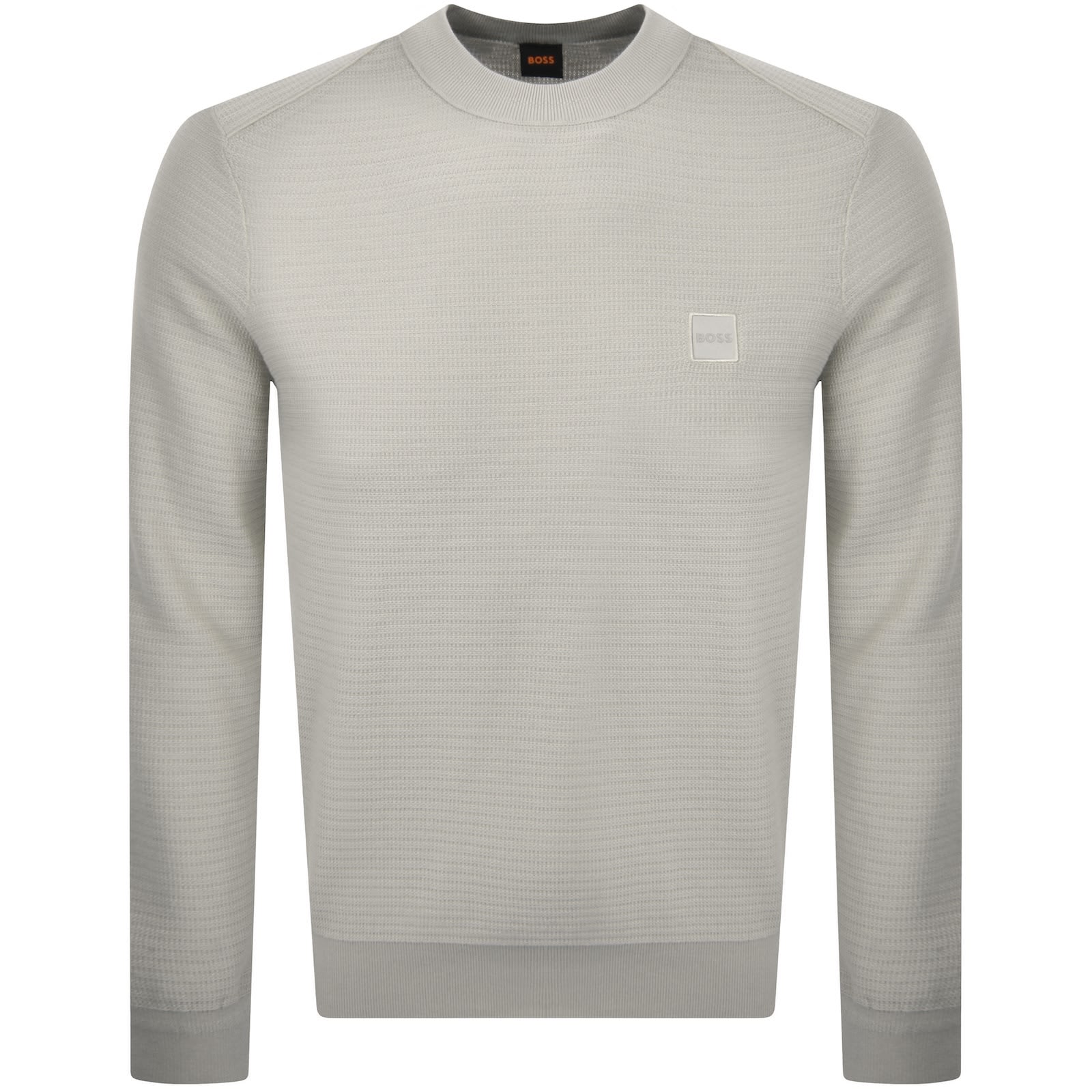 BOSS Anion Knit Jumper Grey | Mainline Menswear