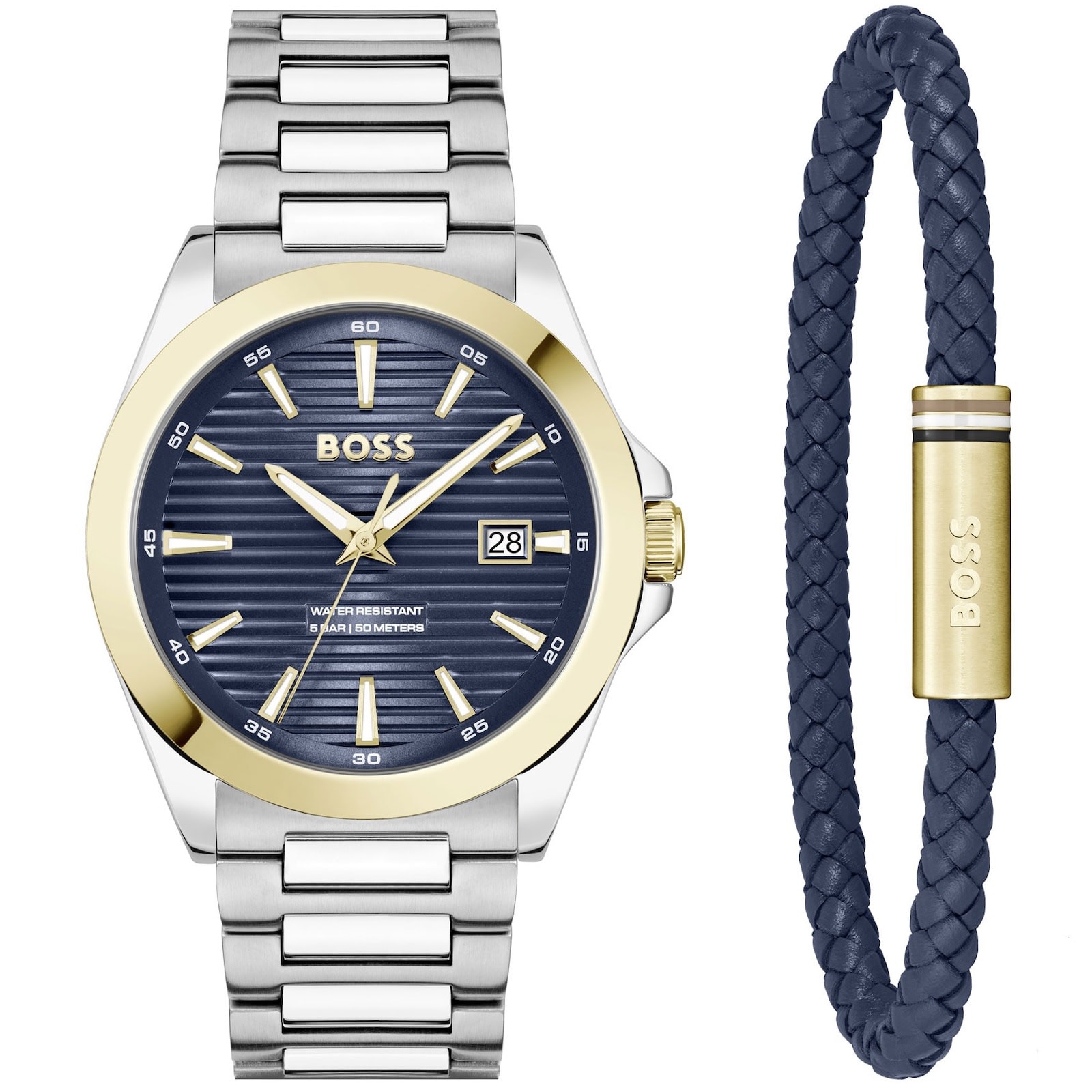 BOSS Strike Watch And Bracelet Silver | Mainline Menswear
