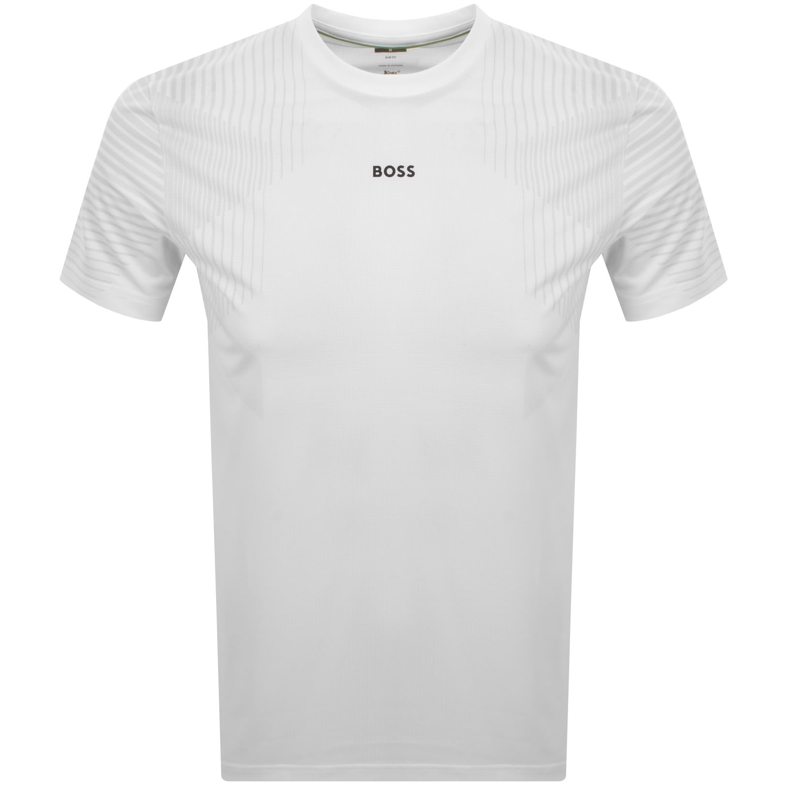 BOSS Active Push Slim Fit T Shirt White | Mainline Menswear