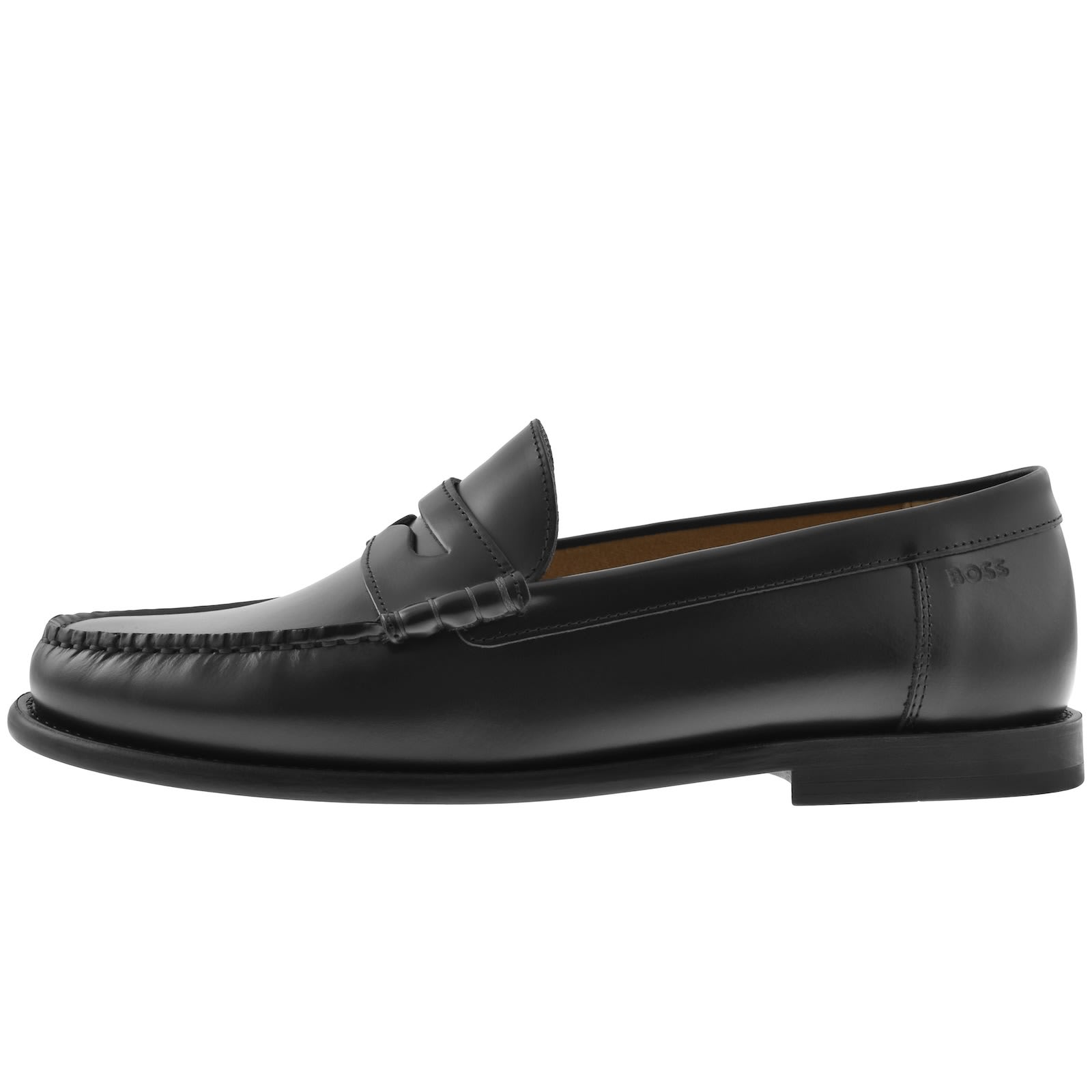 BOSS Tevan Mocc Loafer Shoes Black | Mainline Menswear
