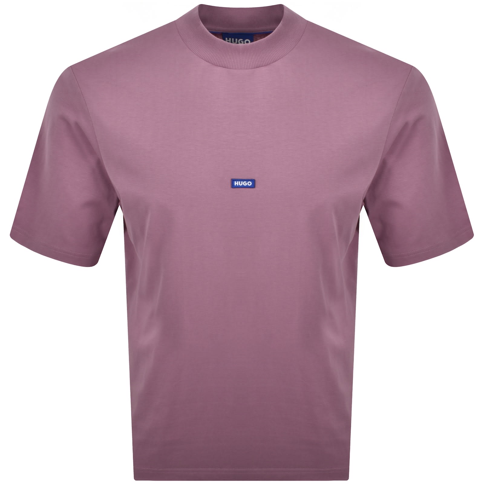 HUGO Blue Nieros Logo T Shirt Pink | Mainline Menswear
