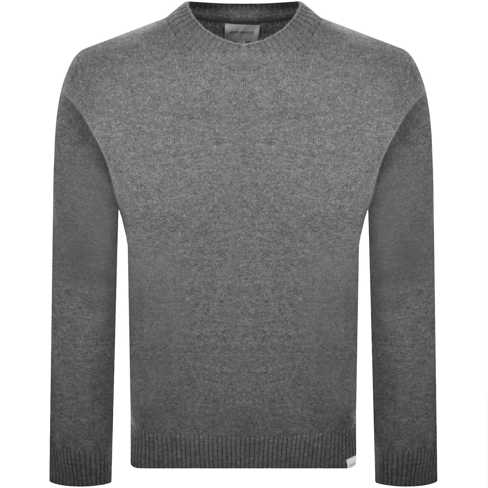 Norse Projects Marino Lambswool Jumper Grey | Mainline Menswear