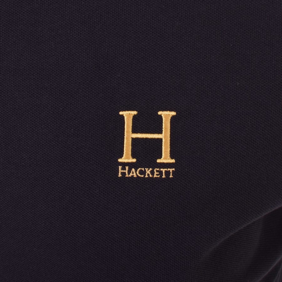 Hackett Heritage H Logo Polo T Shirt Navy | Mainline Menswear
