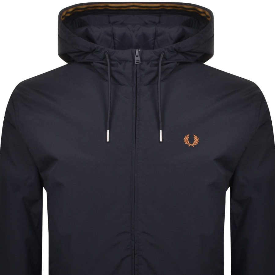 Fred Perry The Hooded Brentham Jacket Navy | Mainline Menswear