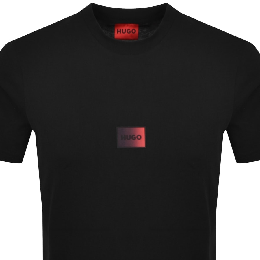 HUGO Danotie Crew Neck T Shirt Black | Mainline Menswear