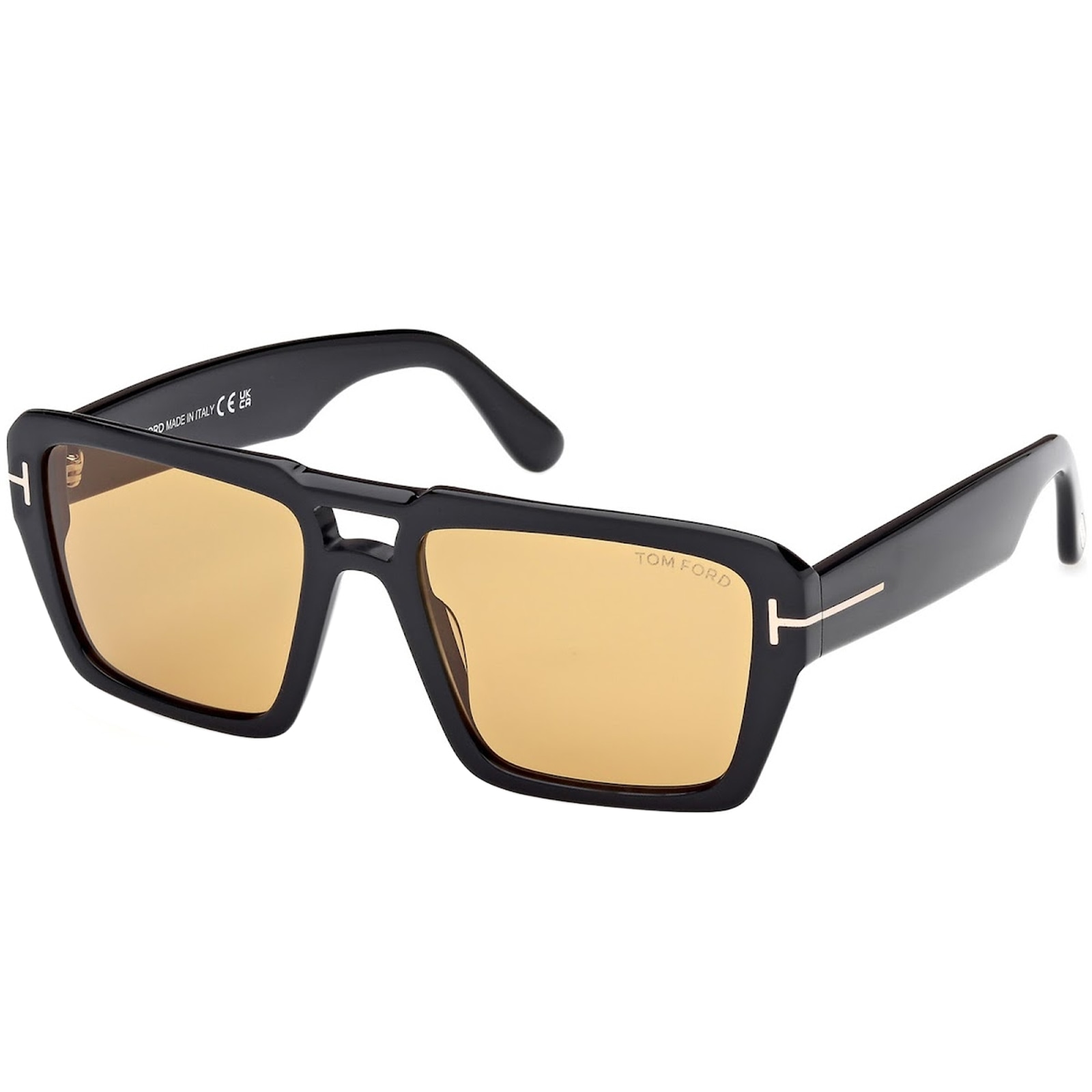 Tom Ford Redford Aviator-style Acetate Sunglasses In Black | ModeSens