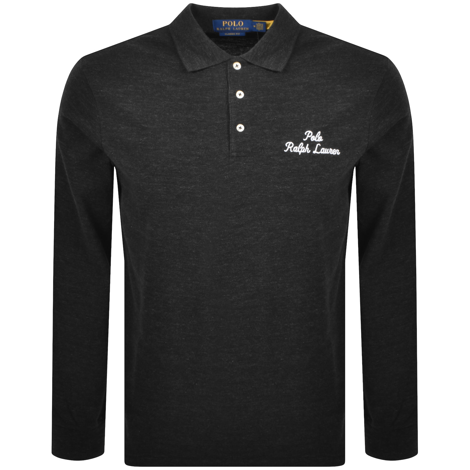 Polo Ralph Lauren Ralph Lauren Long Sleeved Polo T Shirt Black | ModeSens