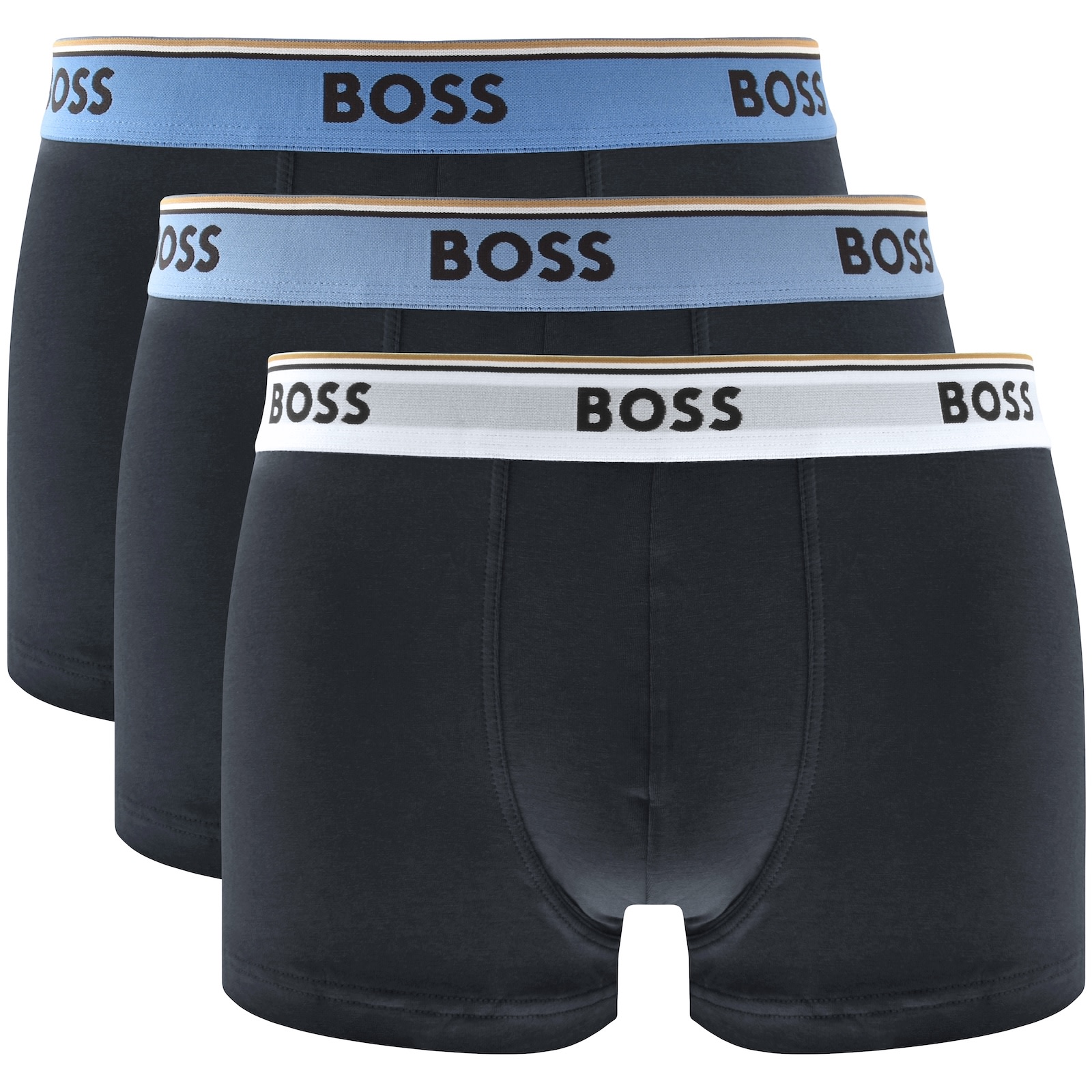 Hugo Boss Boss Underwear 3 Pack Power Trunks In Blue | ModeSens
