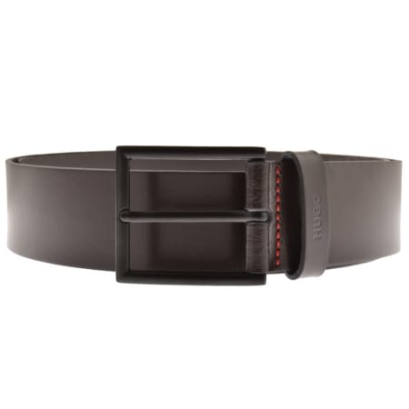 HUGO Gellot Leather Belt Brown | Mainline Menswear