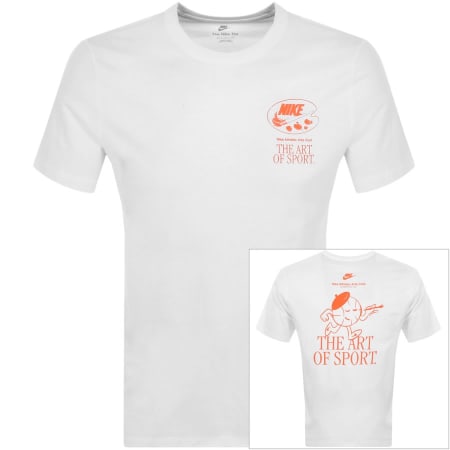 Nike Crew Neck Club T Shirt White | Mainline Menswear