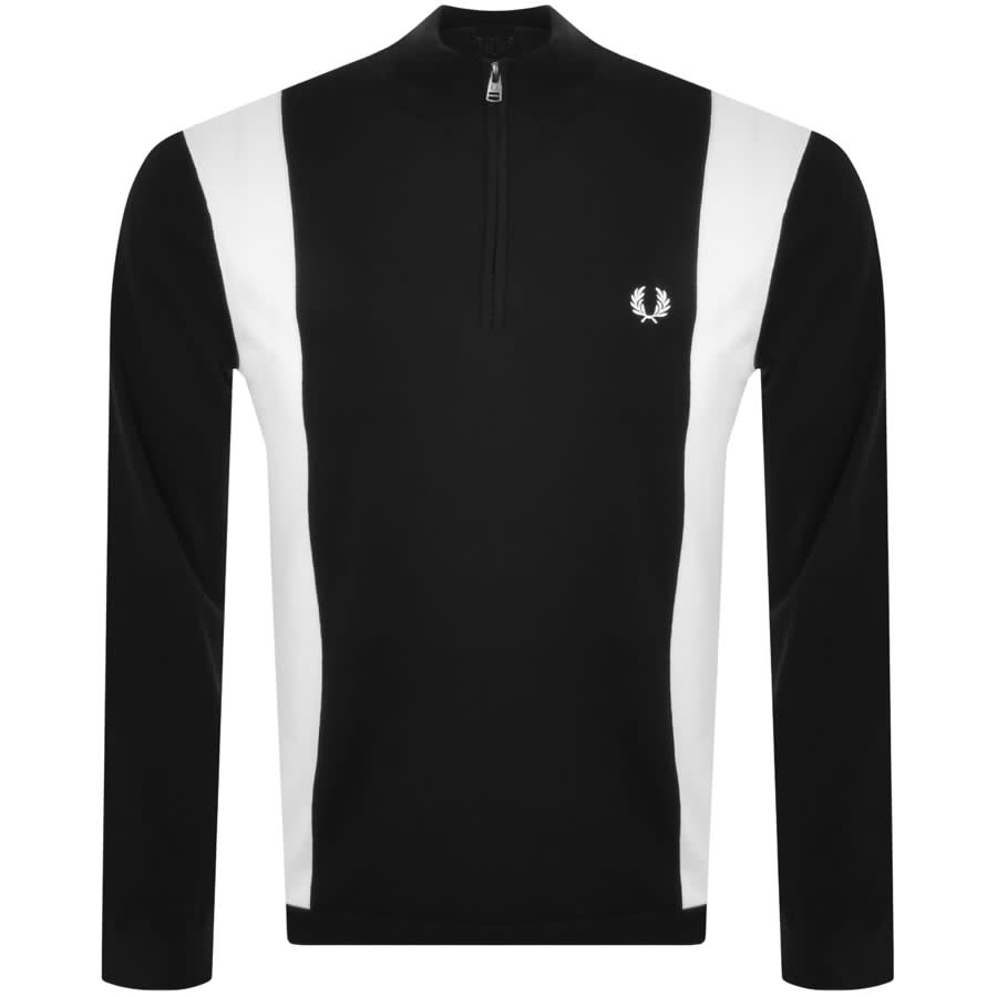 Fred Perry Striped Cycling Polo T Shirt Black | Mainline Menswear Ireland
