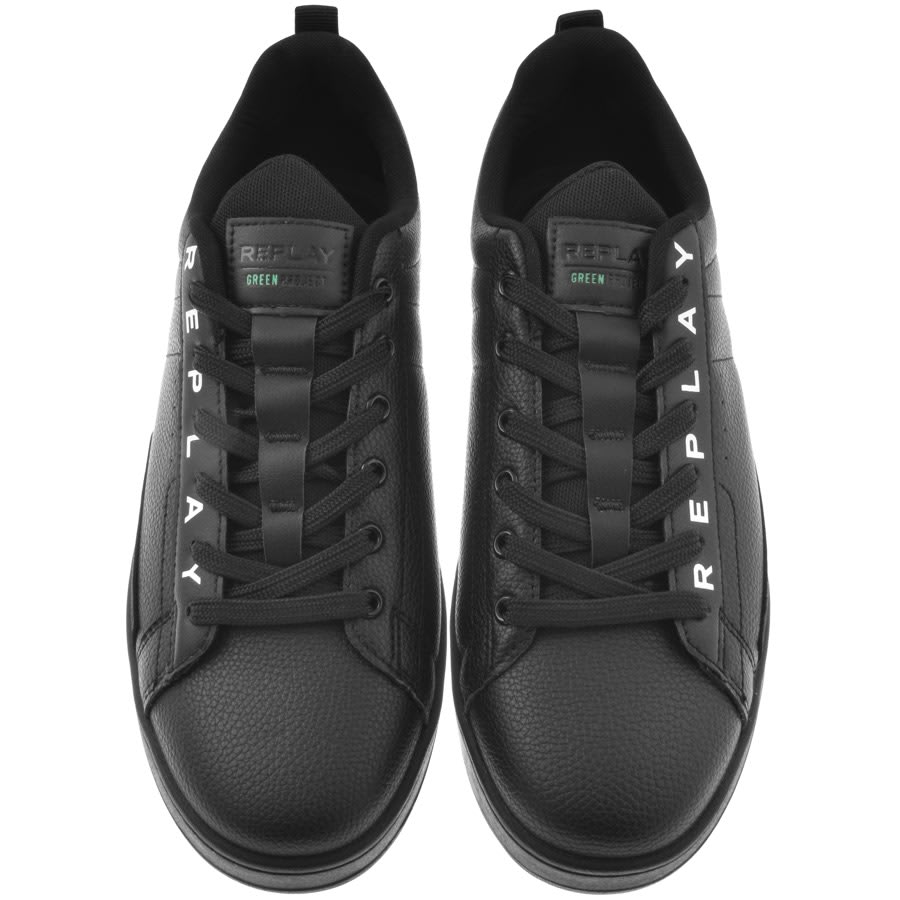 Replay Smash Base Green Project Trainers Black | Mainline Menswear ...