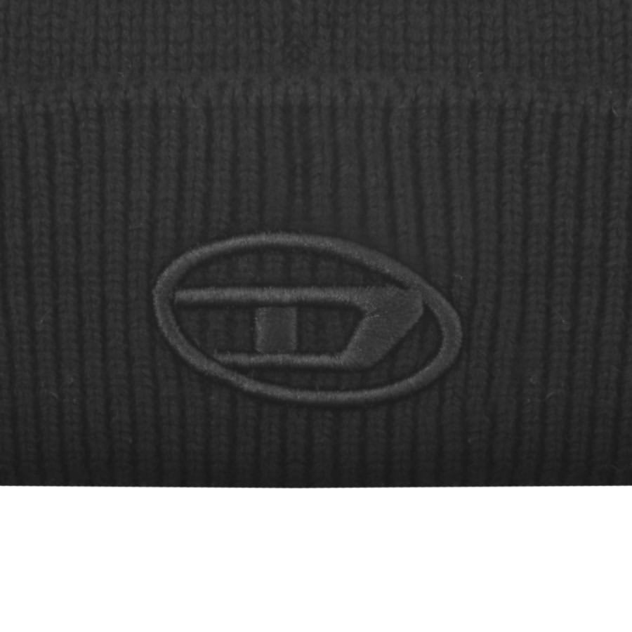 Diesel K Coder Fully Beanie Hat Black | Mainline Menswear