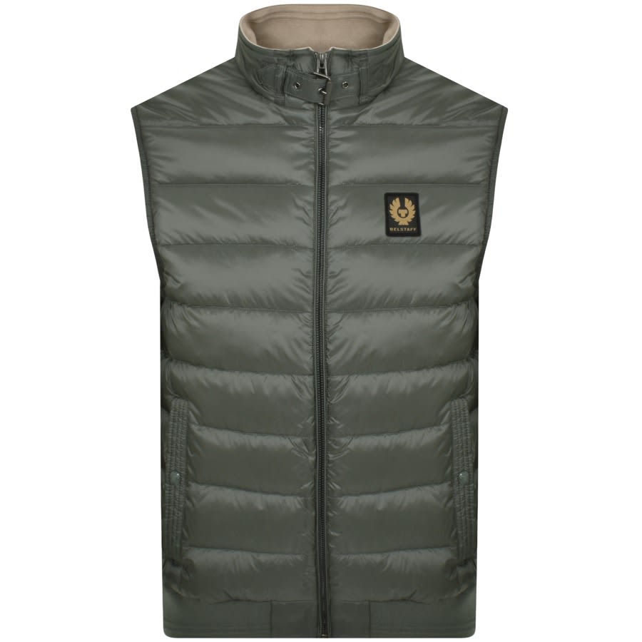 Belstaff Circuit Padded Gilet Green | Mainline Menswear