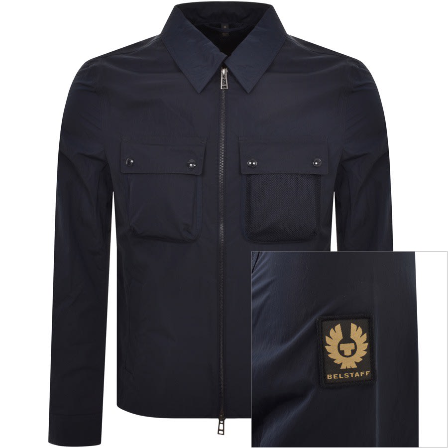 Belstaff Outline Overshirt Navy | Mainline Menswear