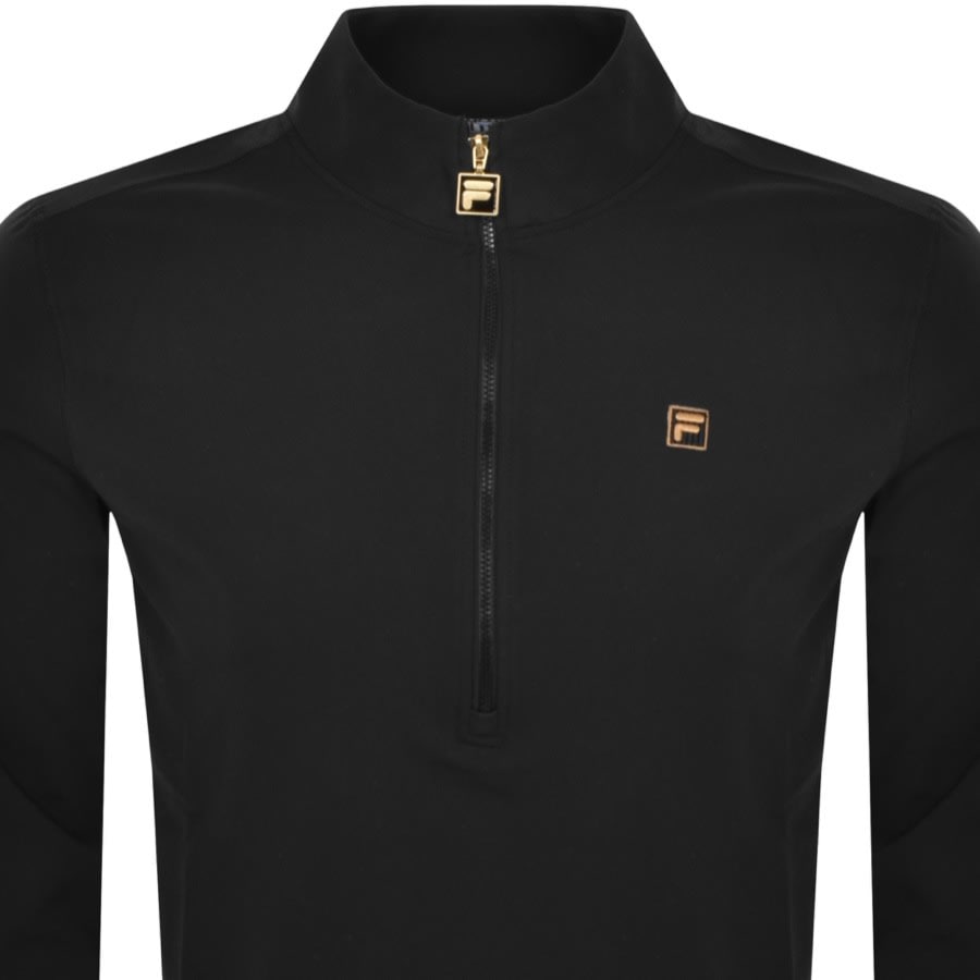 Fila Vintage Archer Zip Track Top Black | Mainline Menswear