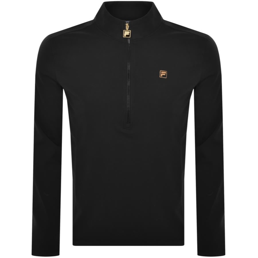Fila Vintage Archer Zip Track Top Black | Mainline Menswear