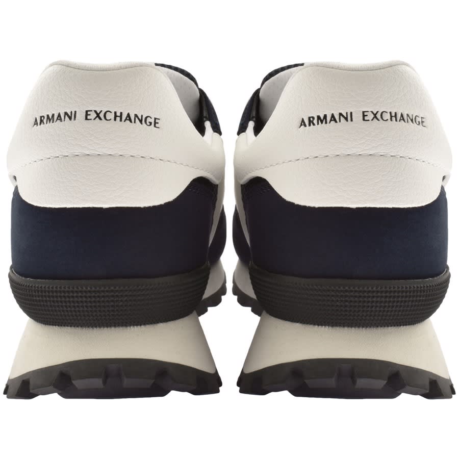 Armani Exchange Logo Trainers Navy | Mainline Menswear