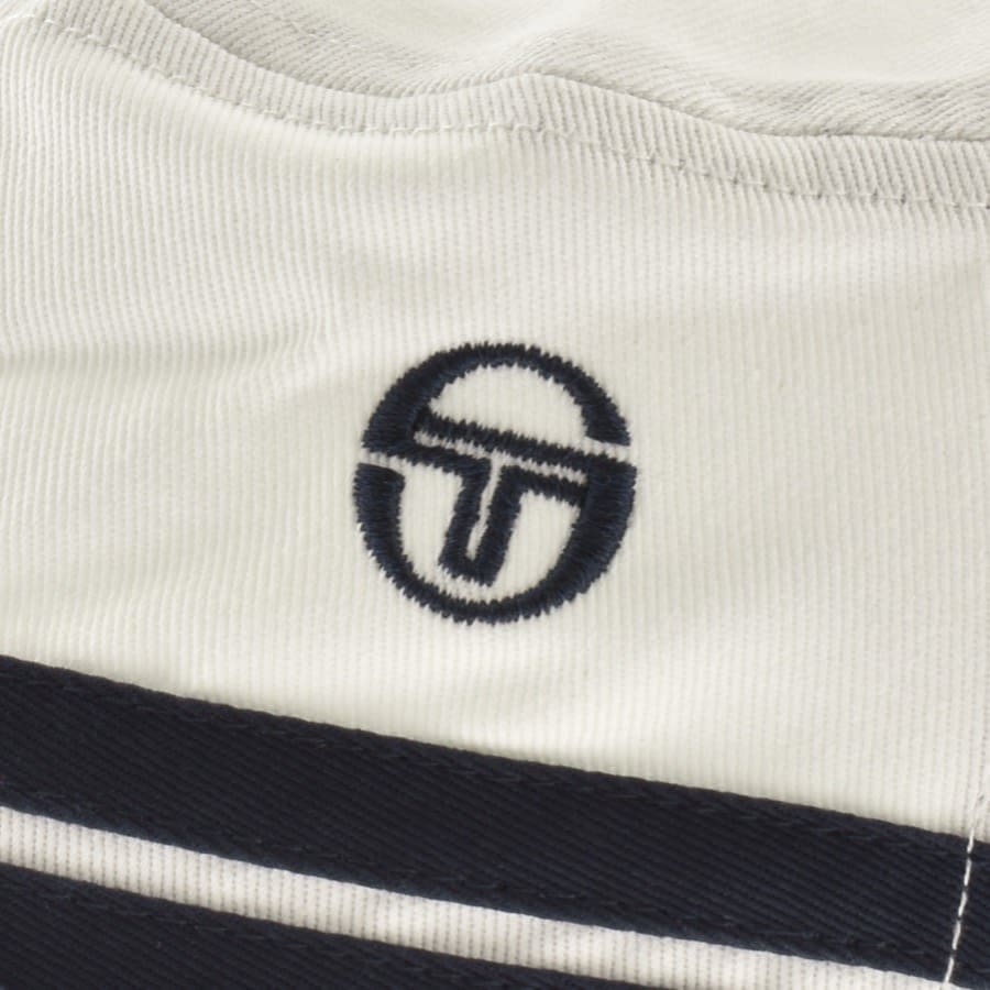 Sergio Tacchini Logo Bucket Hat White | Mainline Menswear