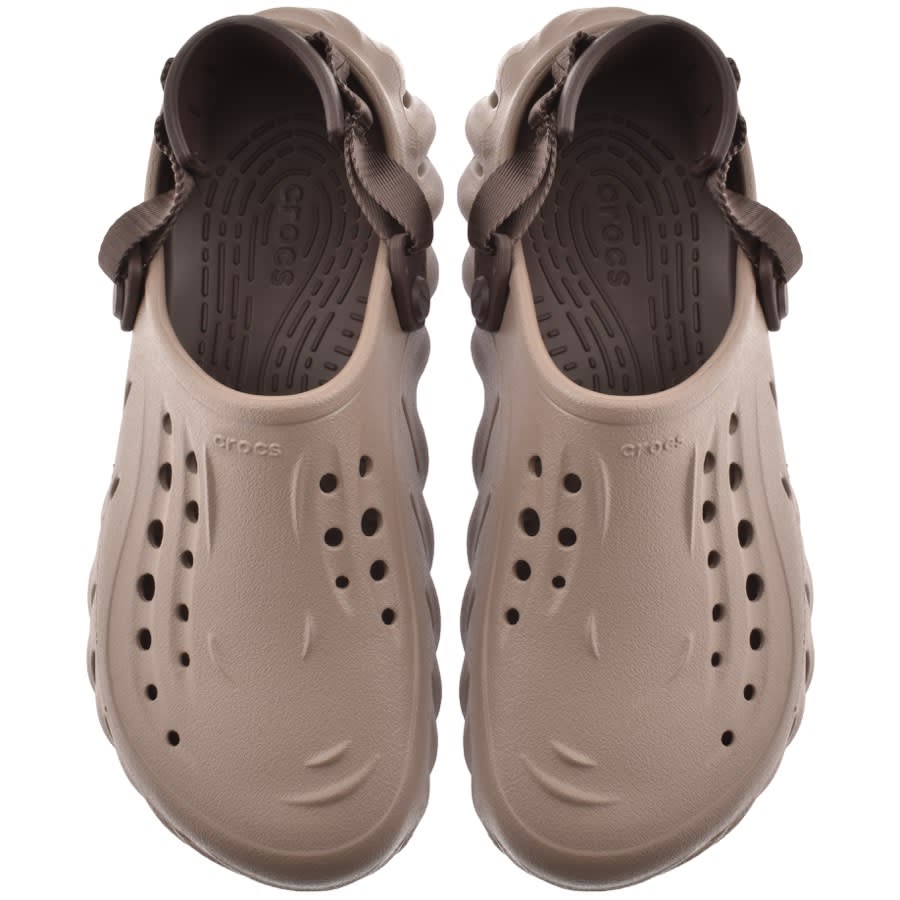 Crocs Echo Sliders Brown | Mainline Menswear